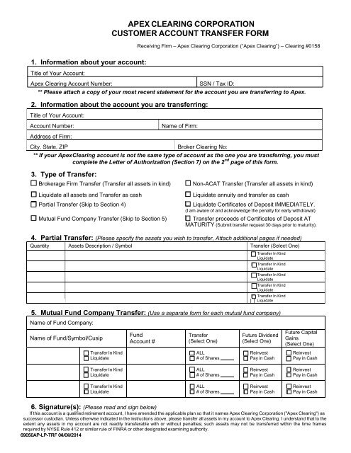 ACAT Form - SogoTrade