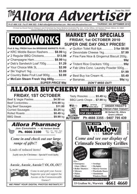 The Allora Advertiser
