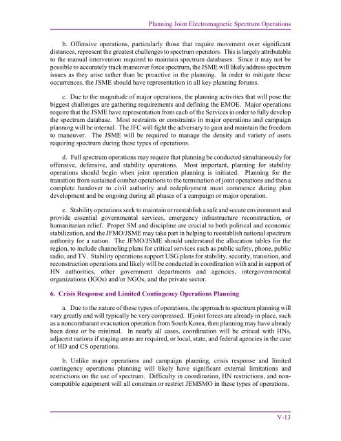 Chapter V (4) To aid in E