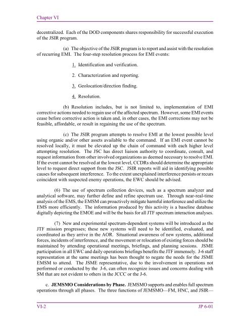 Chapter VI decentralized.