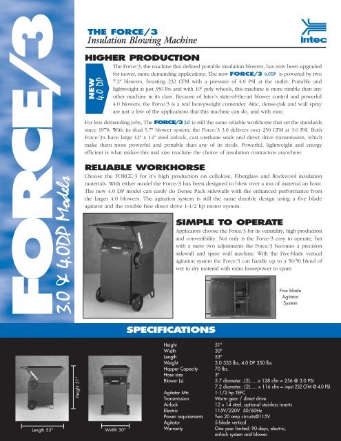 Intec Force 3 Brochure