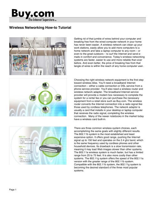 Wireless Networking How-to Tutorial - Easy2.com