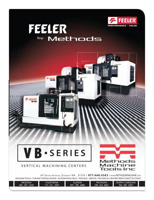 Feeler VB-Series Brochure - Methods Machine Tools