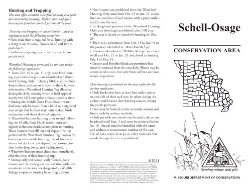 Schell-Osage Conservation Area - Missouri Department of ...