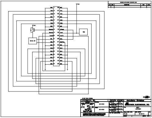 QSFP+ Loopback Engineering Drawing
