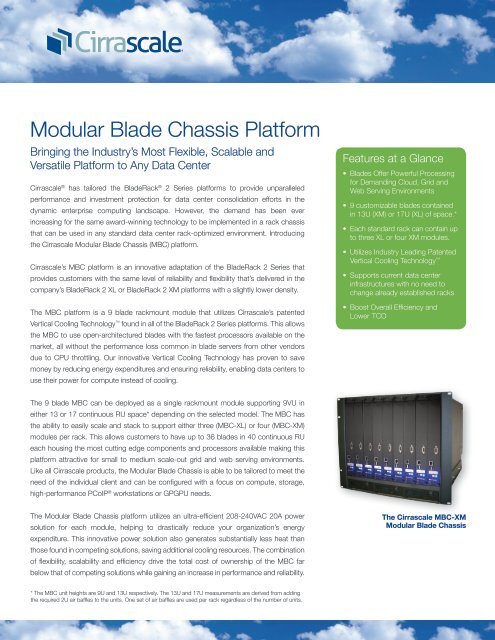 Modular Blade Chassis Platform - Cirrascale