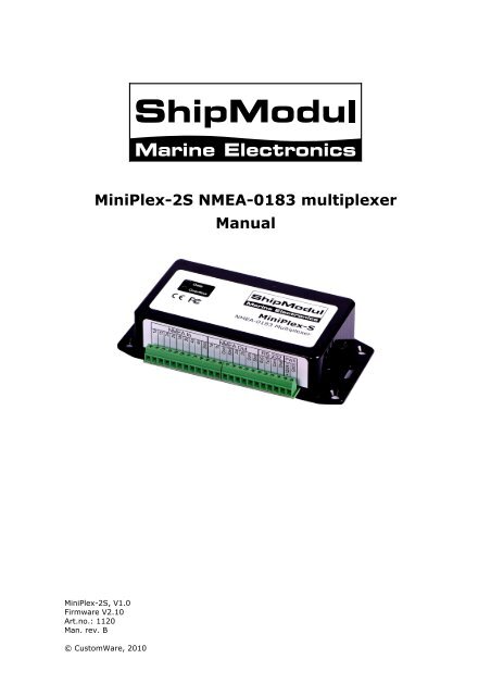 MiniPlex-2S NMEA-0183 multiplexer Manual - Seatech