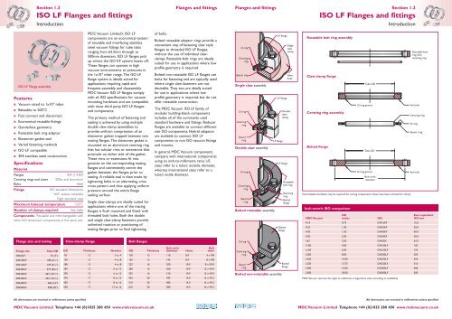 ISO LF Flanges - caburn-mdc europe