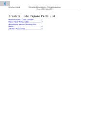 Ersatzteilliste / Spare Parts List