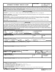 DD Form 137-6, Dependency Statement - Full Time Student 21 - 22 ...