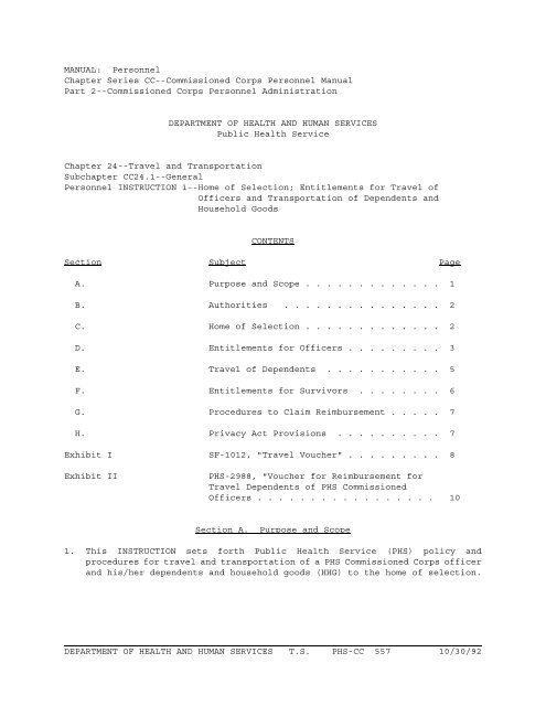 Home of Selection - Commissioned Corps Management Information ...