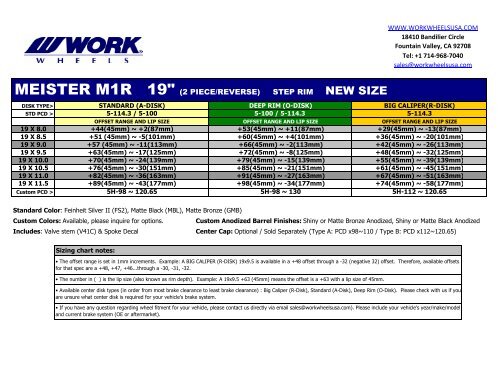 WORK Meister M1R - Work Wheels
