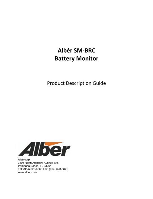 AlbÃ©r SM-BRC Battery Monitor - Alber