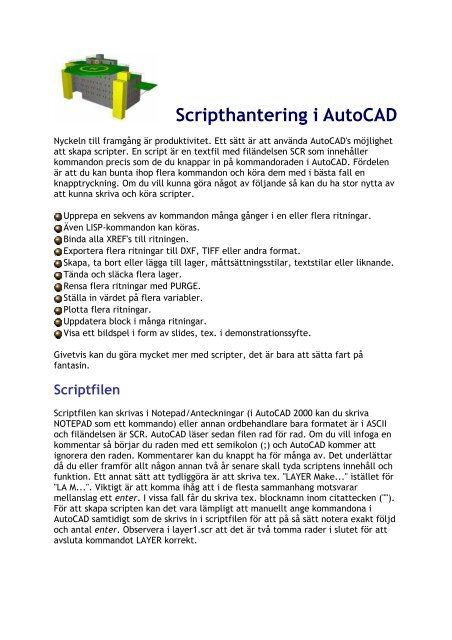 Scripthantering i AutoCAD - JTB World