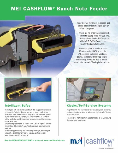 MEI CASHFLOWÂ® Bunch Note Feeder
