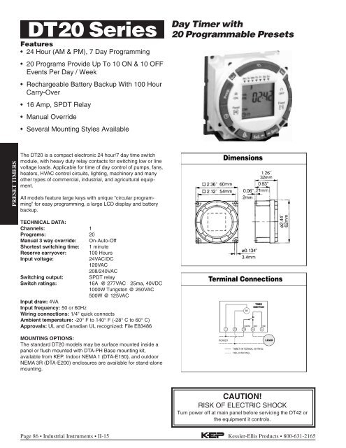 DT20 Series - KEP Sales