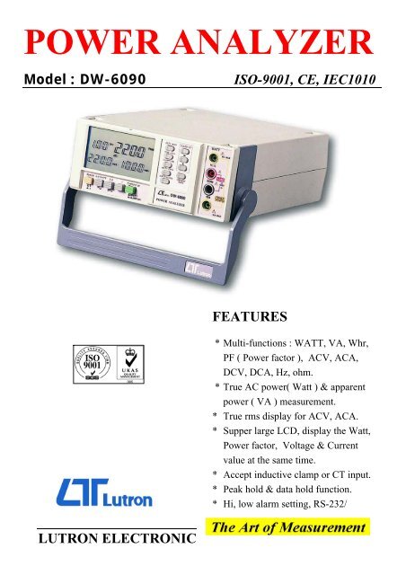 DW-6090 - Test and Measurement Instruments CC