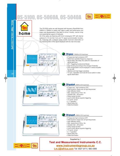 OS5040A - Test and Measurement Instruments CC