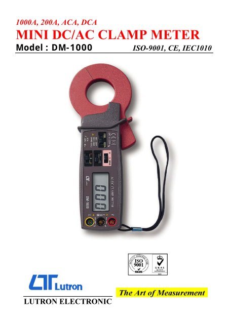 MINI DC/AC CLAMP METER - Test and Measurement Instruments CC