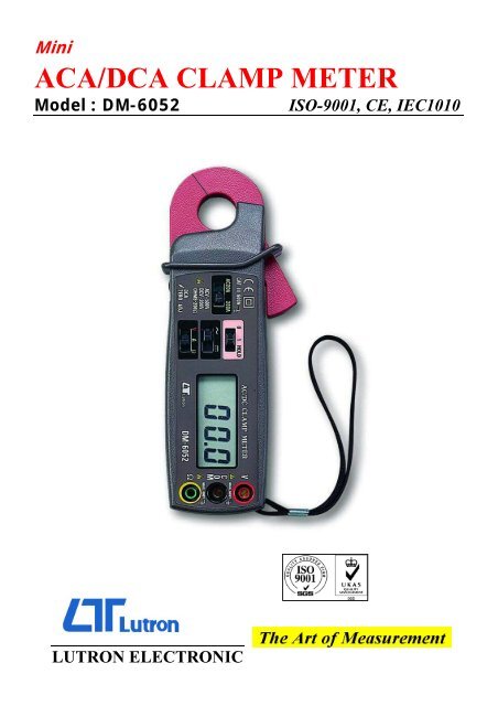 ACA/DCA CLAMP METER - Test and Measurement Instruments CC