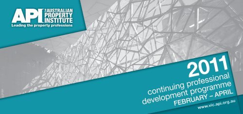 continuing professional development programme - The Australian ...