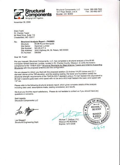 RISATower - St. Charles Tower Inc.