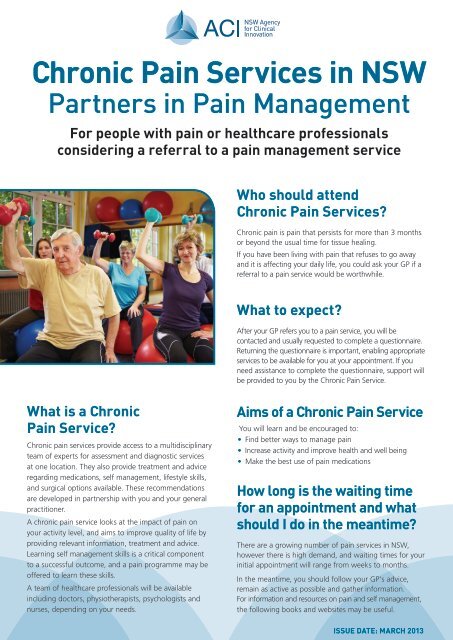 Chronic Pain Services in NSW - Australian Pain Society