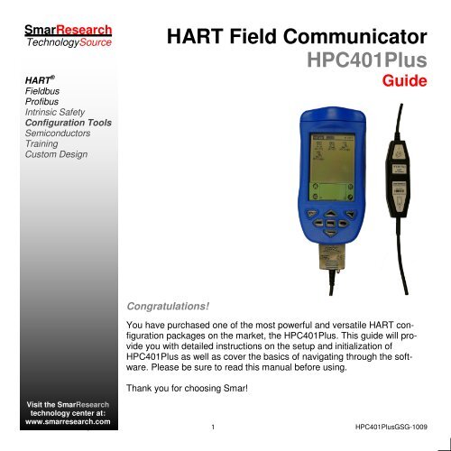HART Field Communicator HPC401Plus - smarresearch