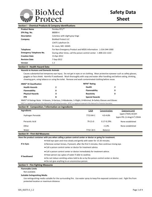 Peridox RTU - Triple S