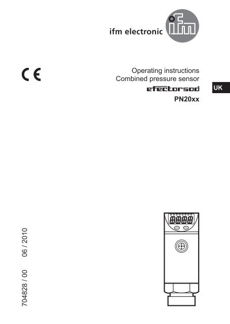 Operating instructions Combined pressure sensor ... - IFM Electronic