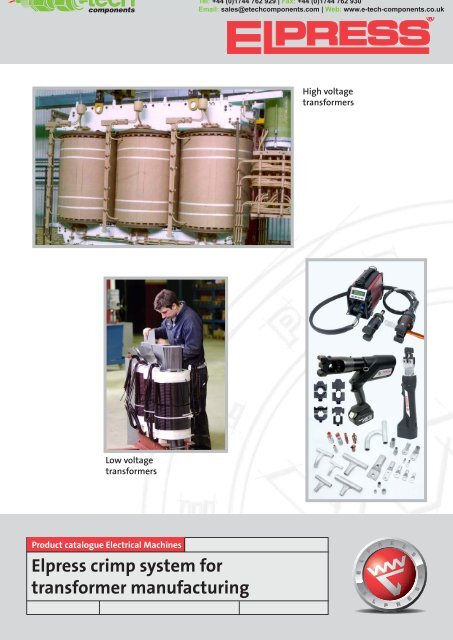 Elpress Transformer Catalogue - E-Tech Components