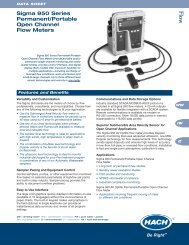 Sigma 950 Flow Meter Manual - Hach Flow