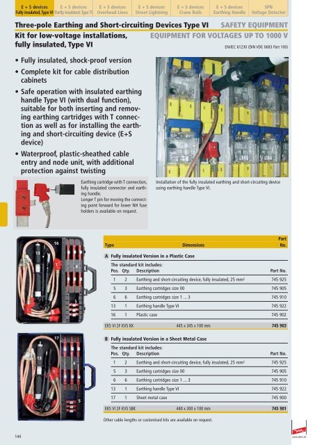 Three-Phase Earthing and Short-Circuiting Devices Type VI - Surgetek