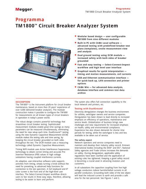 Programma TM1800 - Surgetek