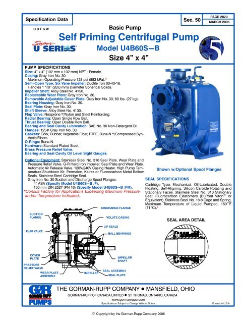 Self Priming Centrifugal Pump