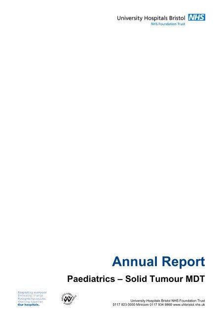Paediatrics - Solid Tumour MDT - United Bristol Healthcare NHS Trust