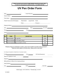 ORDER FORM - Pen Needles/Syringes - NDSS