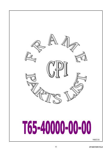 CPI MOTORCYCLE - Martin Racing Dealer