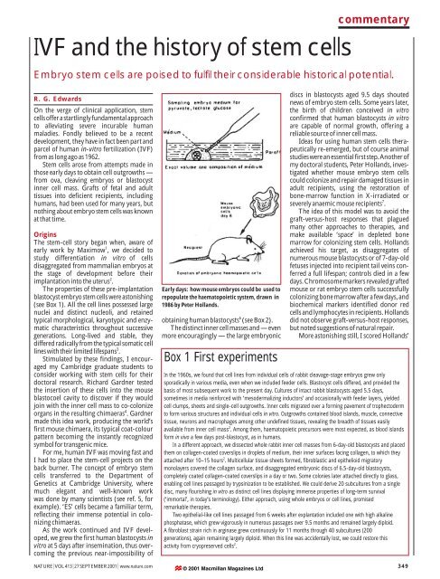 History of Stem Cells