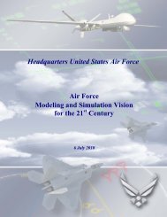 LVC - IA - Air Force Agency for Modeling and Simulation