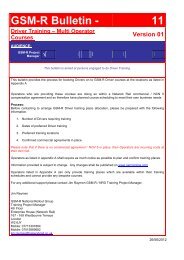 GSM-R user procedures (cab radio) - GSMR Online