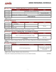 Annie Props List