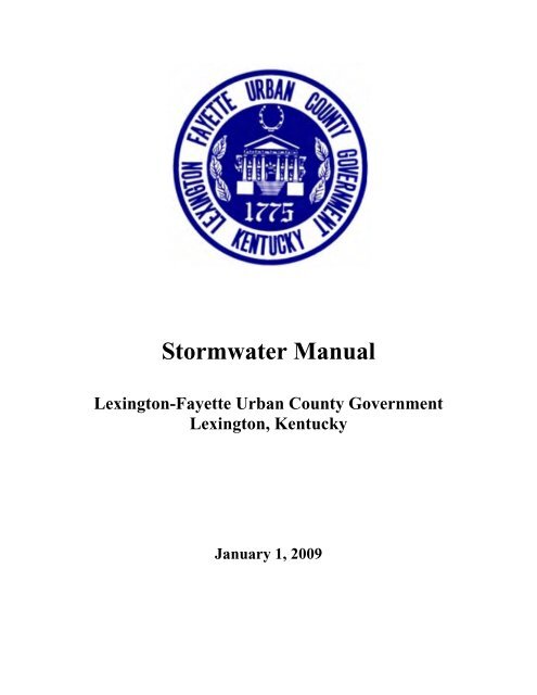 Stormwater Manual - Pima County Flood Control District