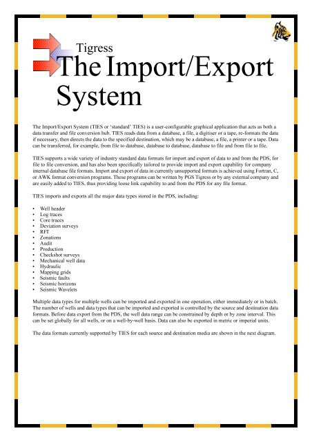 The Import/Export System Brochure