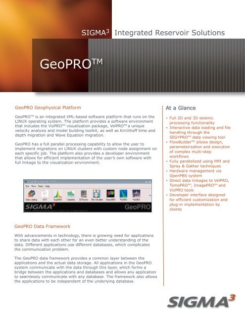 GeoPRO - Sigmacubed.com