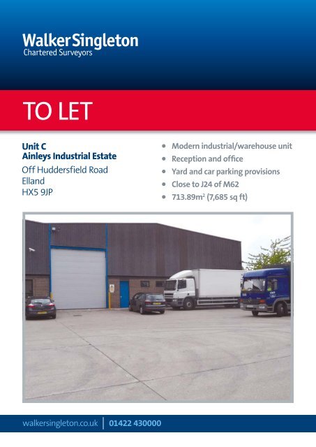 Unit C Ainleys Industrial Estate - Walker Singleton