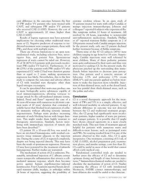 Therapeutics for the Clin