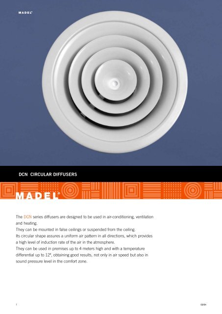 DCN CIRCULAR DIFFUSERS - Madel