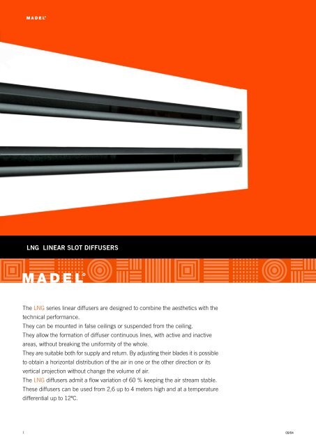 LNG LINEAR SLOT DIFFUSERS - Madel