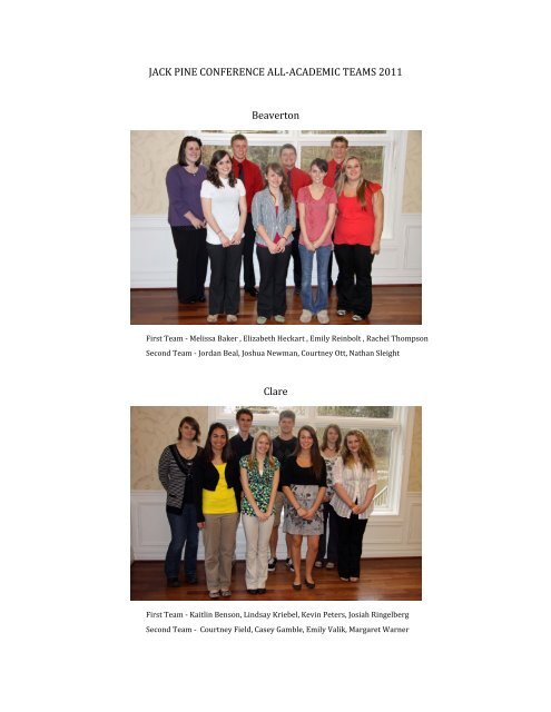 JACK PINE CONFERENCE ALL